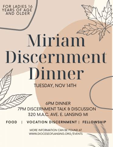 Women's Discernment Events | Diocese of Lansing